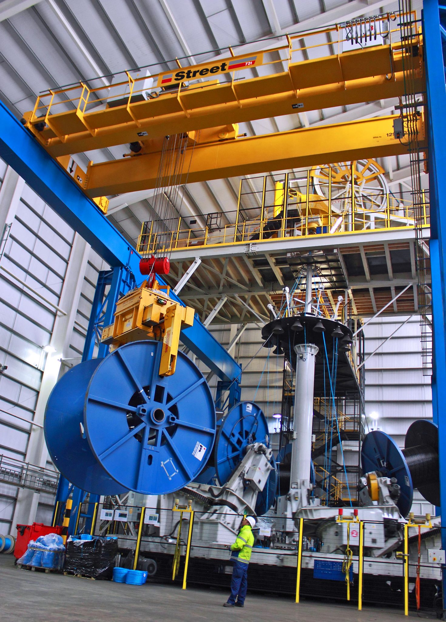 Street installs 72t overhead crane at marine cable factory | Lift and ...