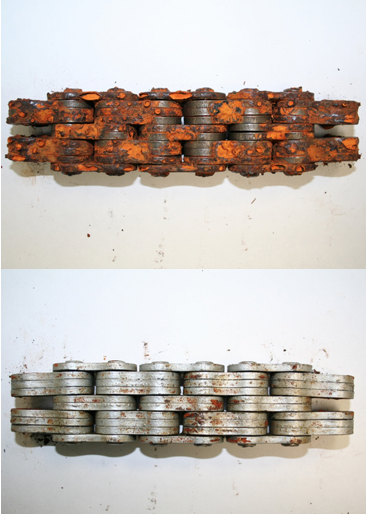 Coating increases leaf-chain life 4000% | Lift and Hoist International ...