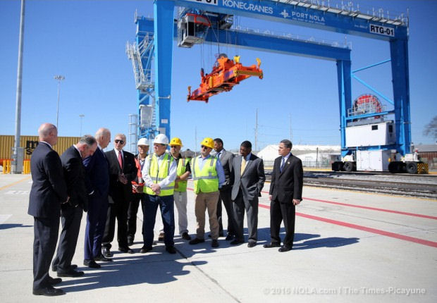US Vice President Joe Biden Inspects Konecranes RTGs at Port of New ...