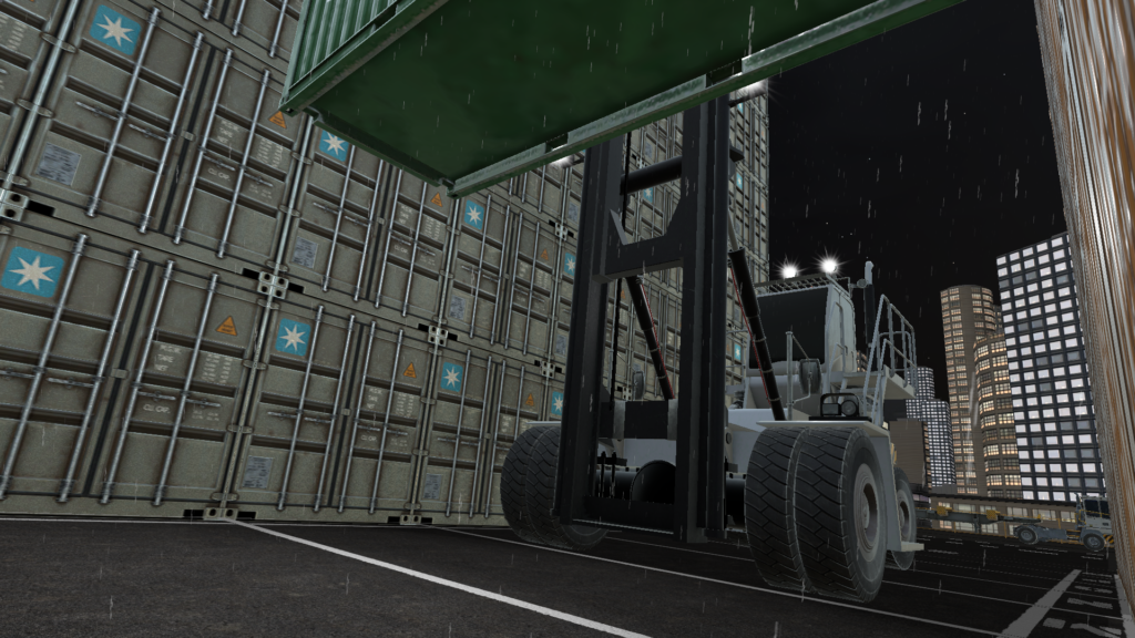 New empty container handler operator training simulation from CM Labs ...