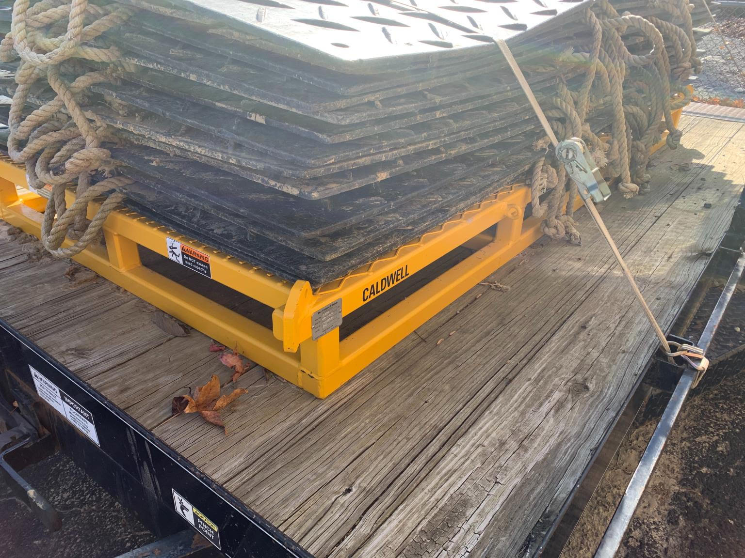 Caldwell lifter for turf mats | Lift and Hoist International ...