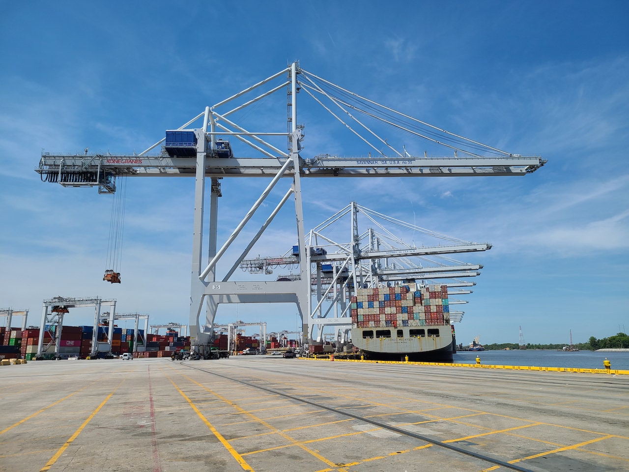 New cranes and existing docks | Lift and Hoist International ...