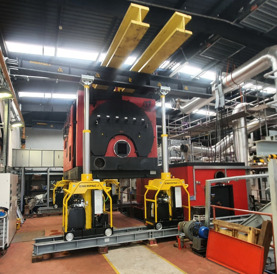 Mini lift gantry project for biomass boiler move | Lift and Hoist ...