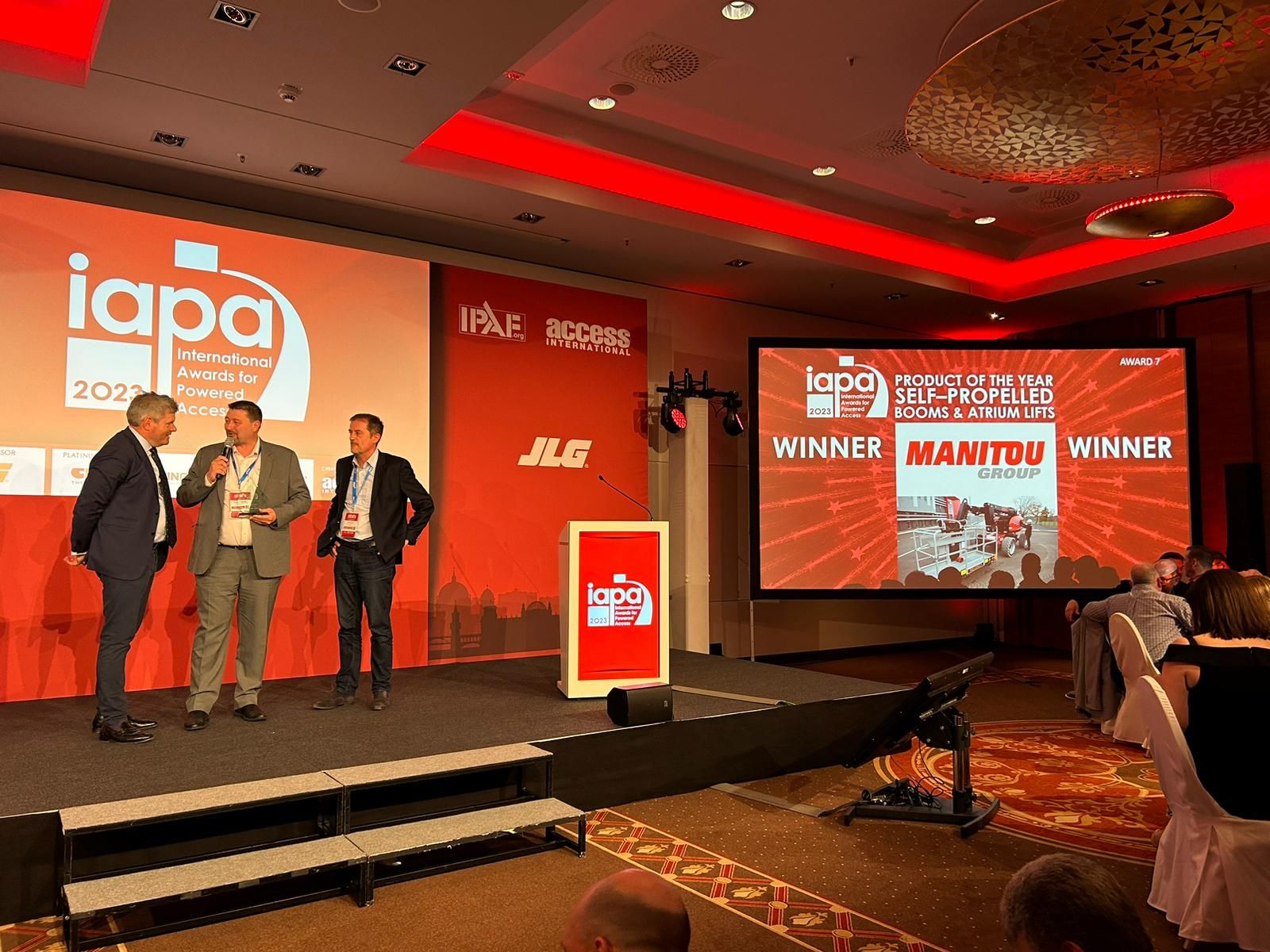Manitou 160 ATJ+ e wins IAPA in Berlin | Lift and Hoist International ...
