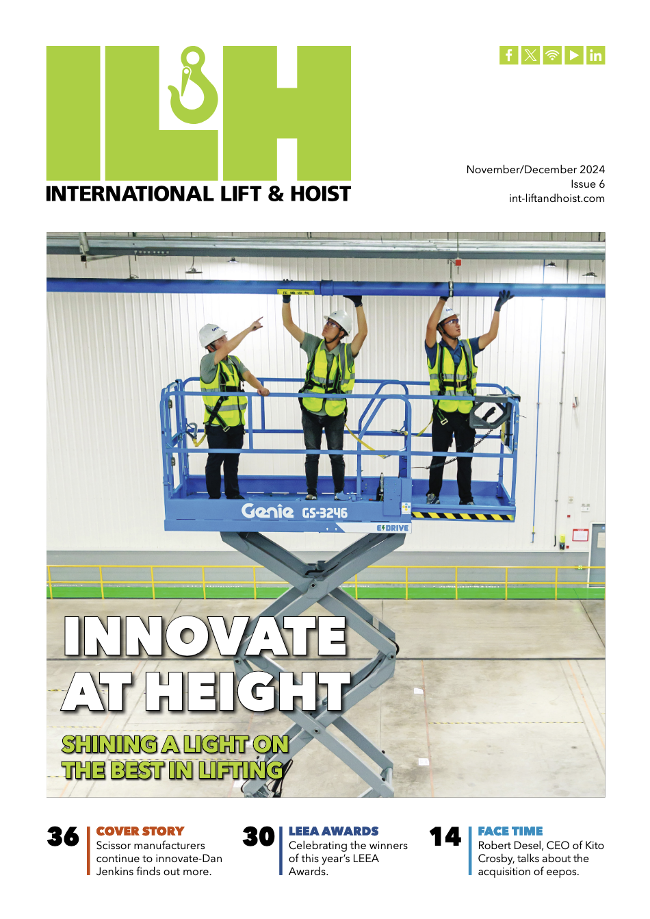 ILH Nov/Dec 2025 | Lift and Hoist International | Industrial Lifting Trade Magazine