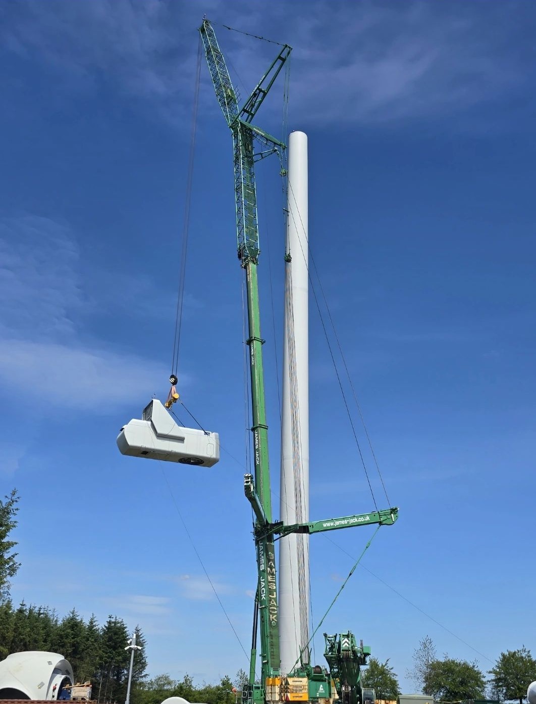 Ainscough installs new turbines at Drumclair Wind Farm | Lift and Hoist ...