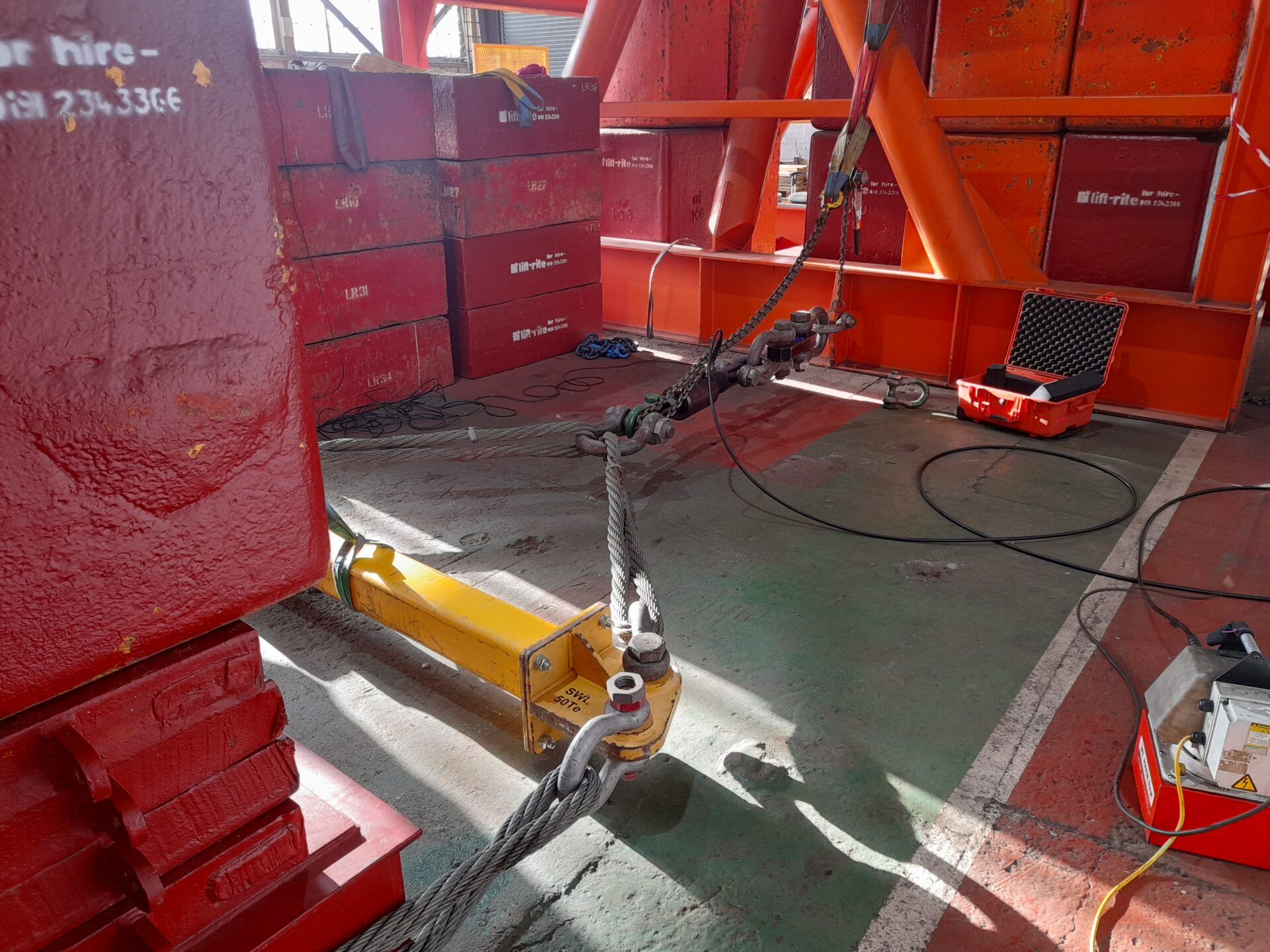 Capstan winch tests for UK naval base. | Lift and Hoist International ...
