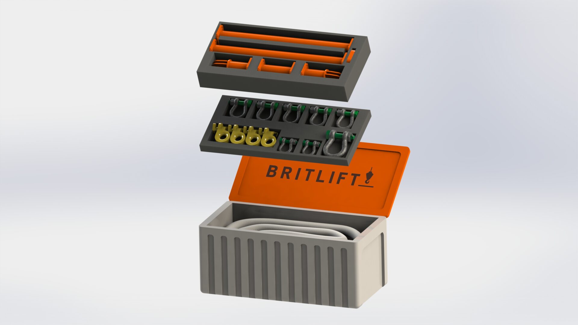 Container lifting system in a box | Lift and Hoist International ...