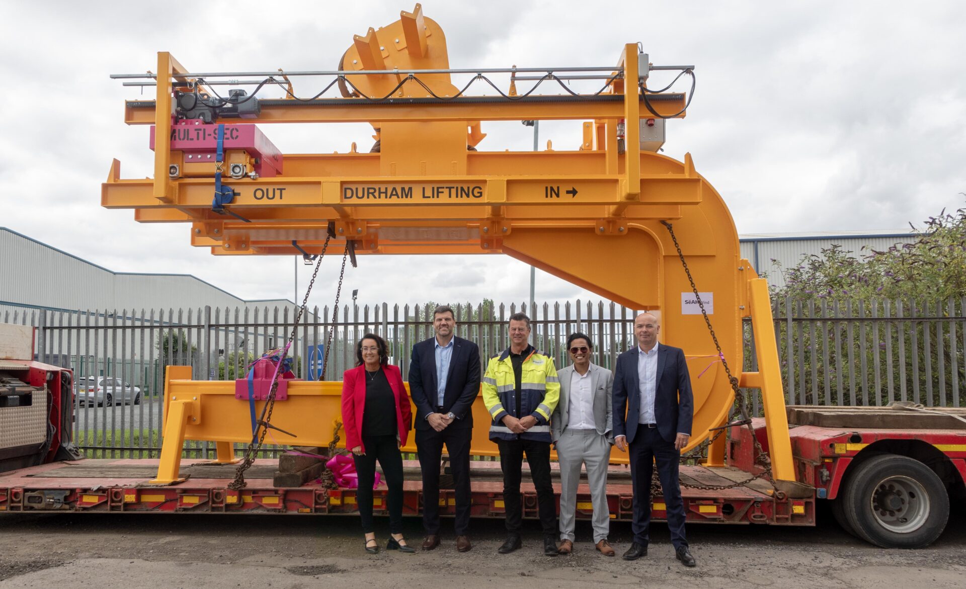 Multisec and Durham Lifting deliver huge C-Hook | Lift and Hoist ...
